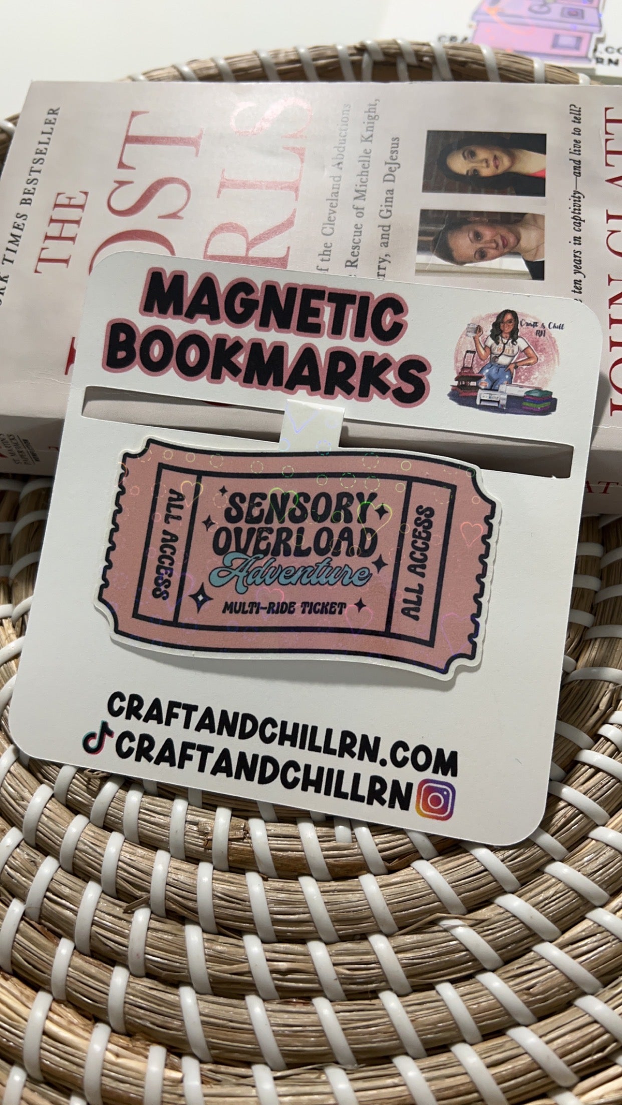 Sensory Overload Magnetic Bookmark – Craft and Chill RN